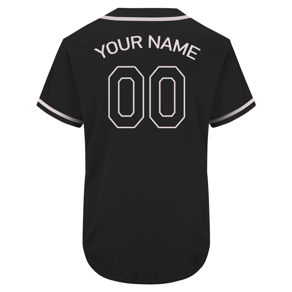 Custom Black Baseball Jerseys Custom Varsity Baseball Authentic Unifor ...