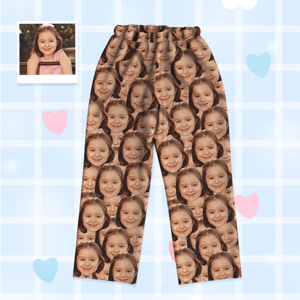 Kids Custom Pajamas Kids Personalized Face Pajamas Kids Face Photo Paj ...