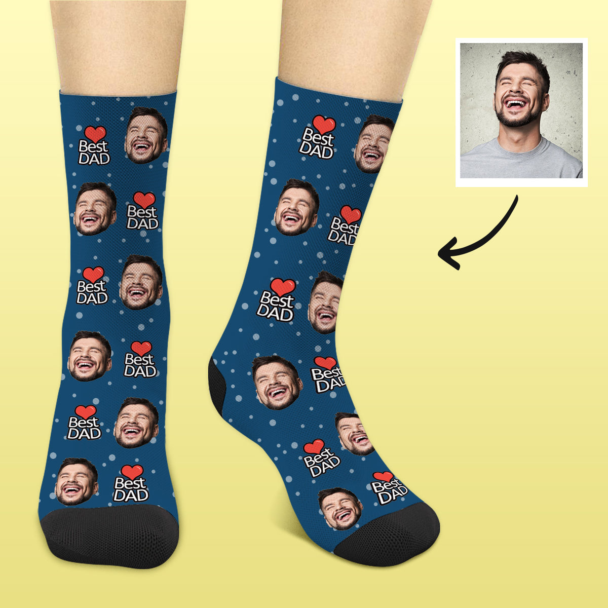 Best Dad Socks Custom Dad Socks Custom Face Socks Custom socks for Dad ...