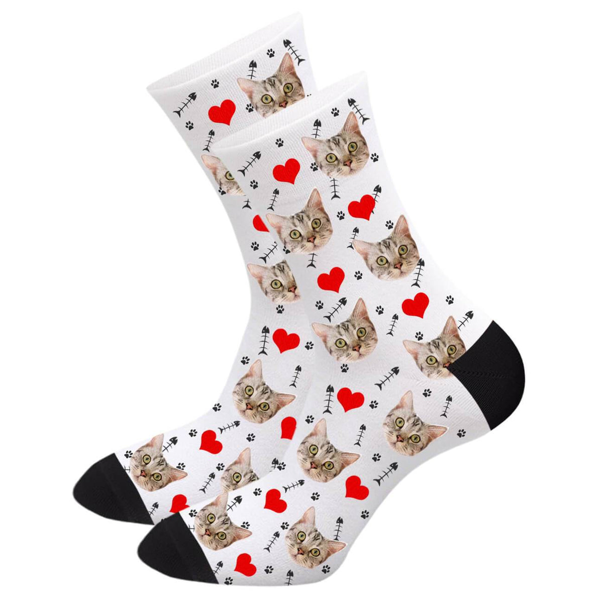 Custom Cat Face Socks – Yourphotosocks