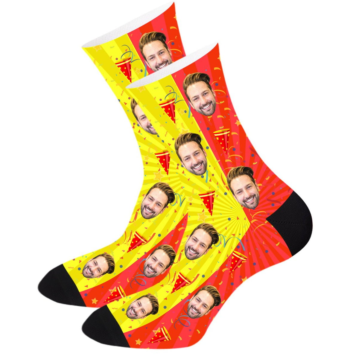 Personalized Party Photo Socks – Yourphotosocks