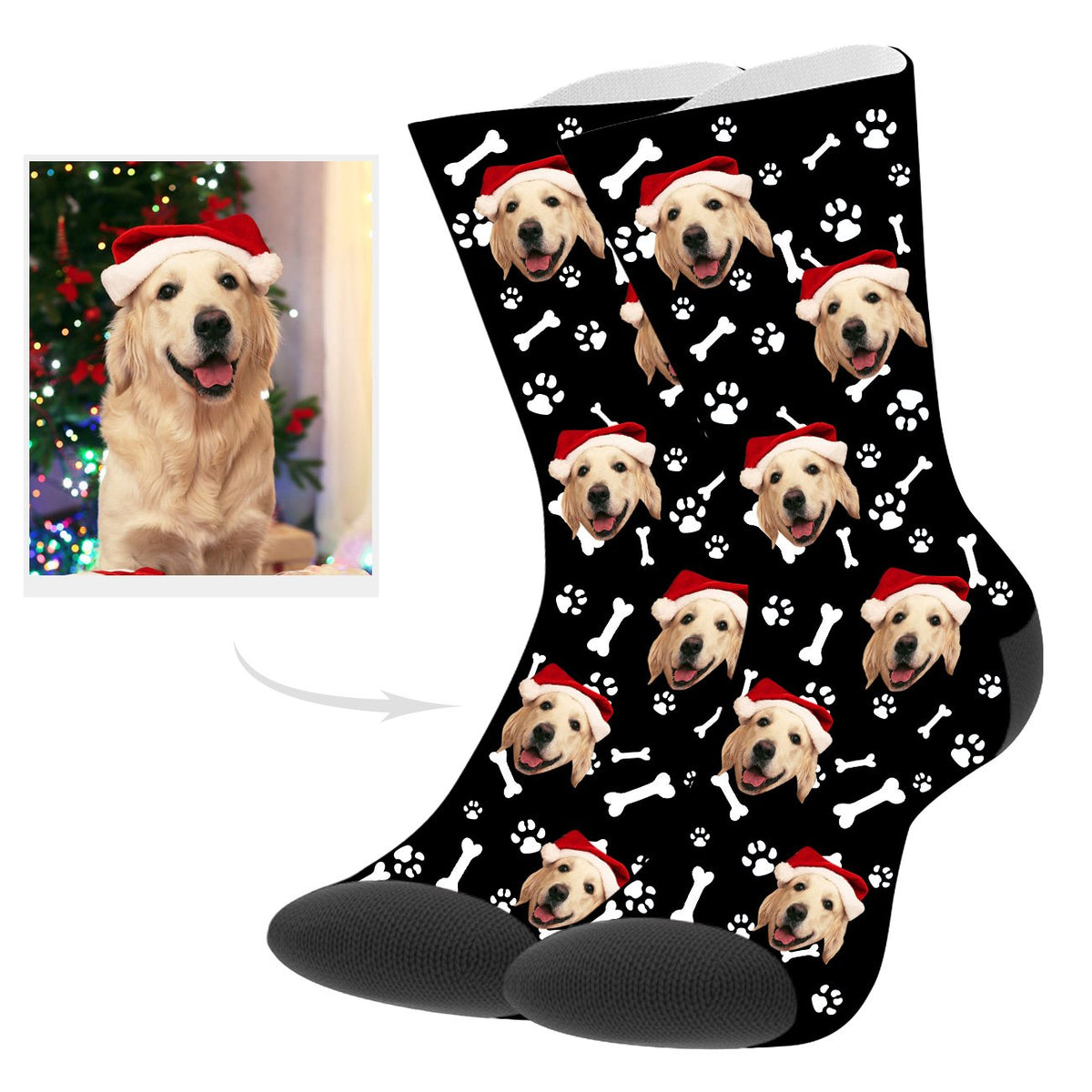 Personalized Dog Photo Socks – Yourphotosocks