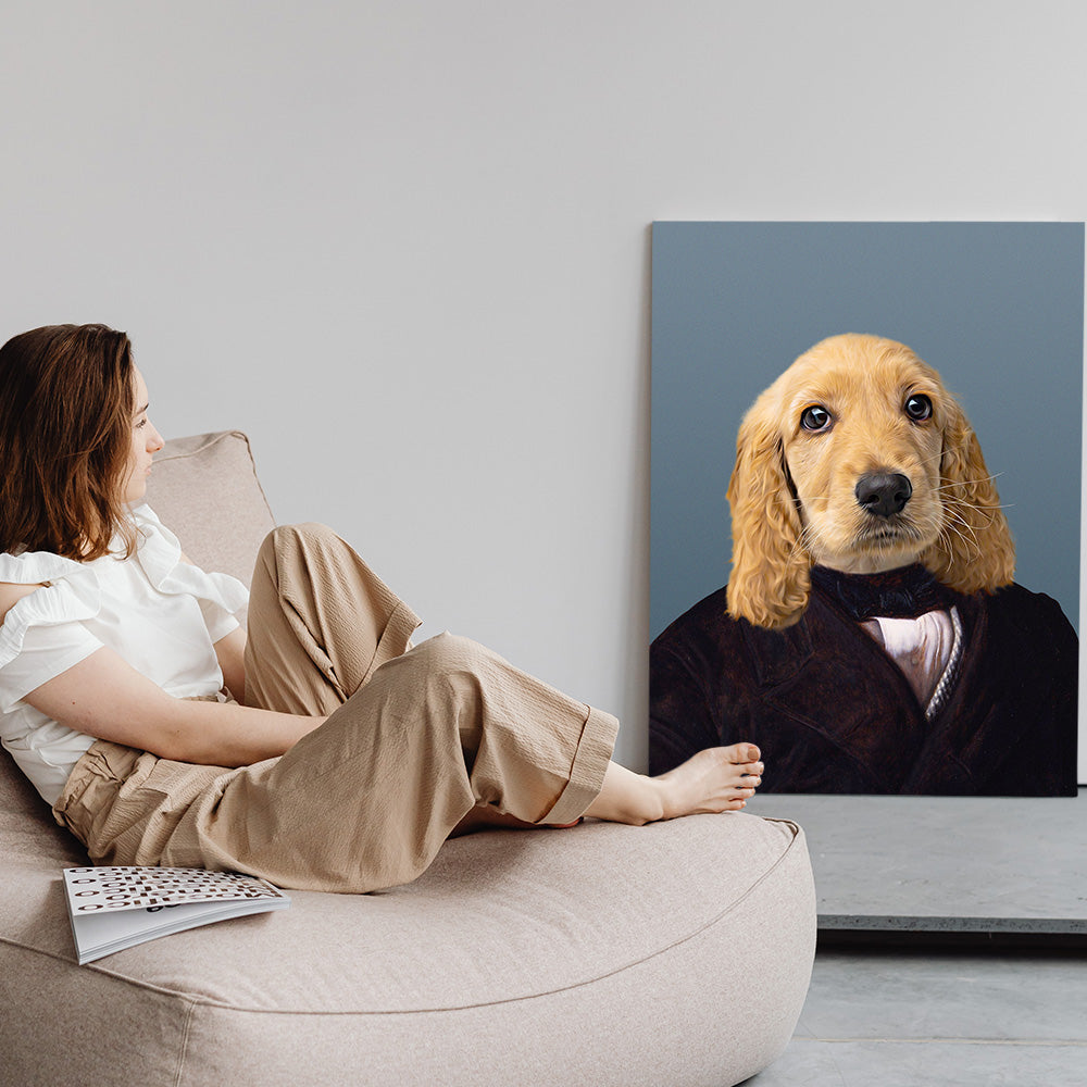 Personalized Pet Portrait Canvas Royal Medieval Renaissance Pet Animal ...