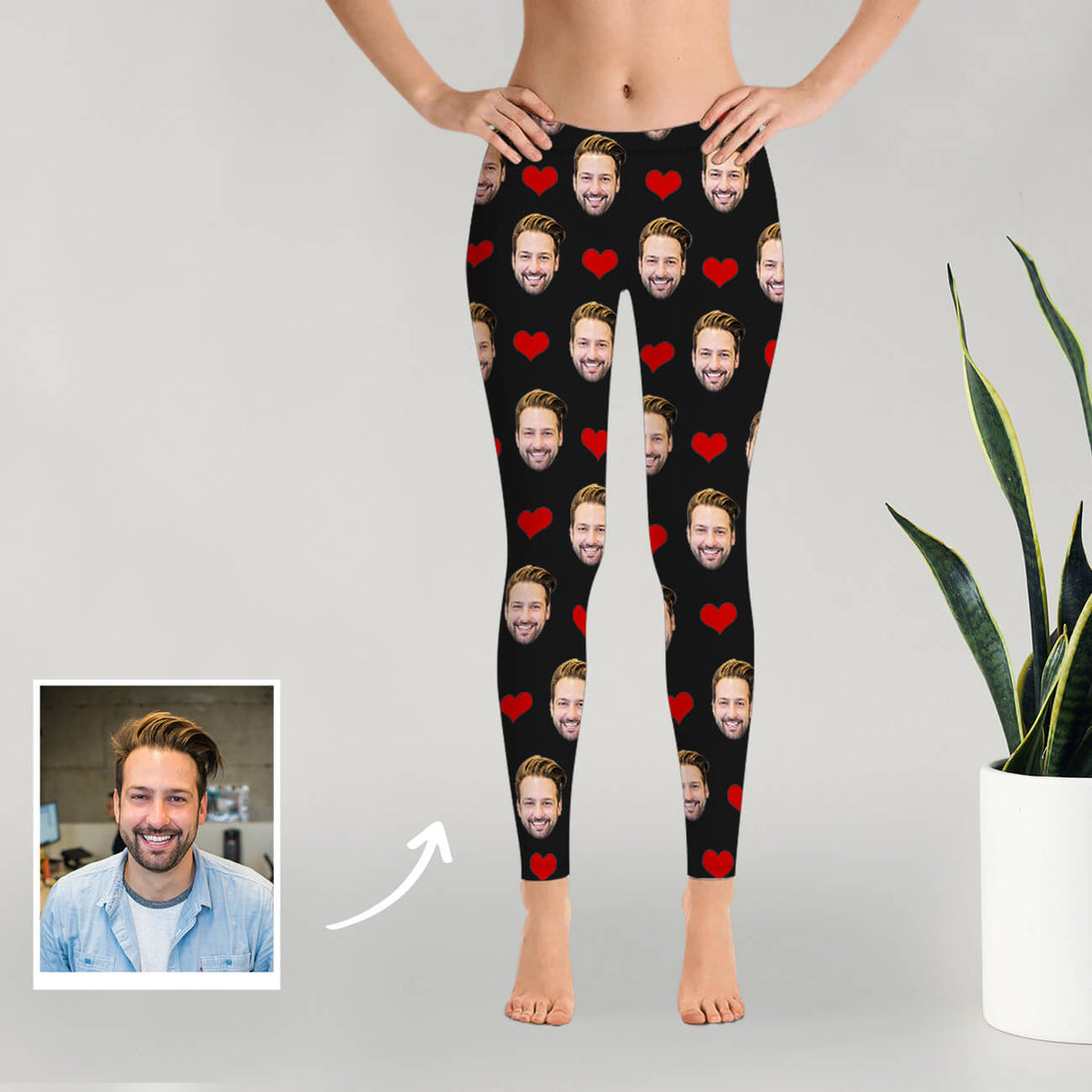 Custom Face Leggings Yoga Pants Custom Leggings with Picture ...