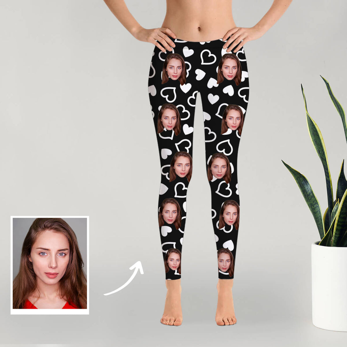 Personalized Face Leggings – Yourphotosocks