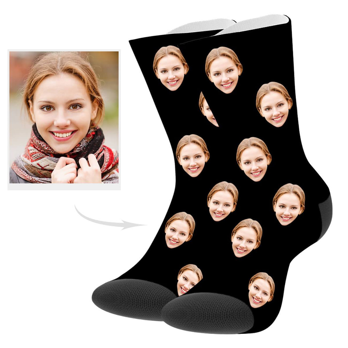 Photo Socks Face socks Custom Face socks – Yourphotosocks
