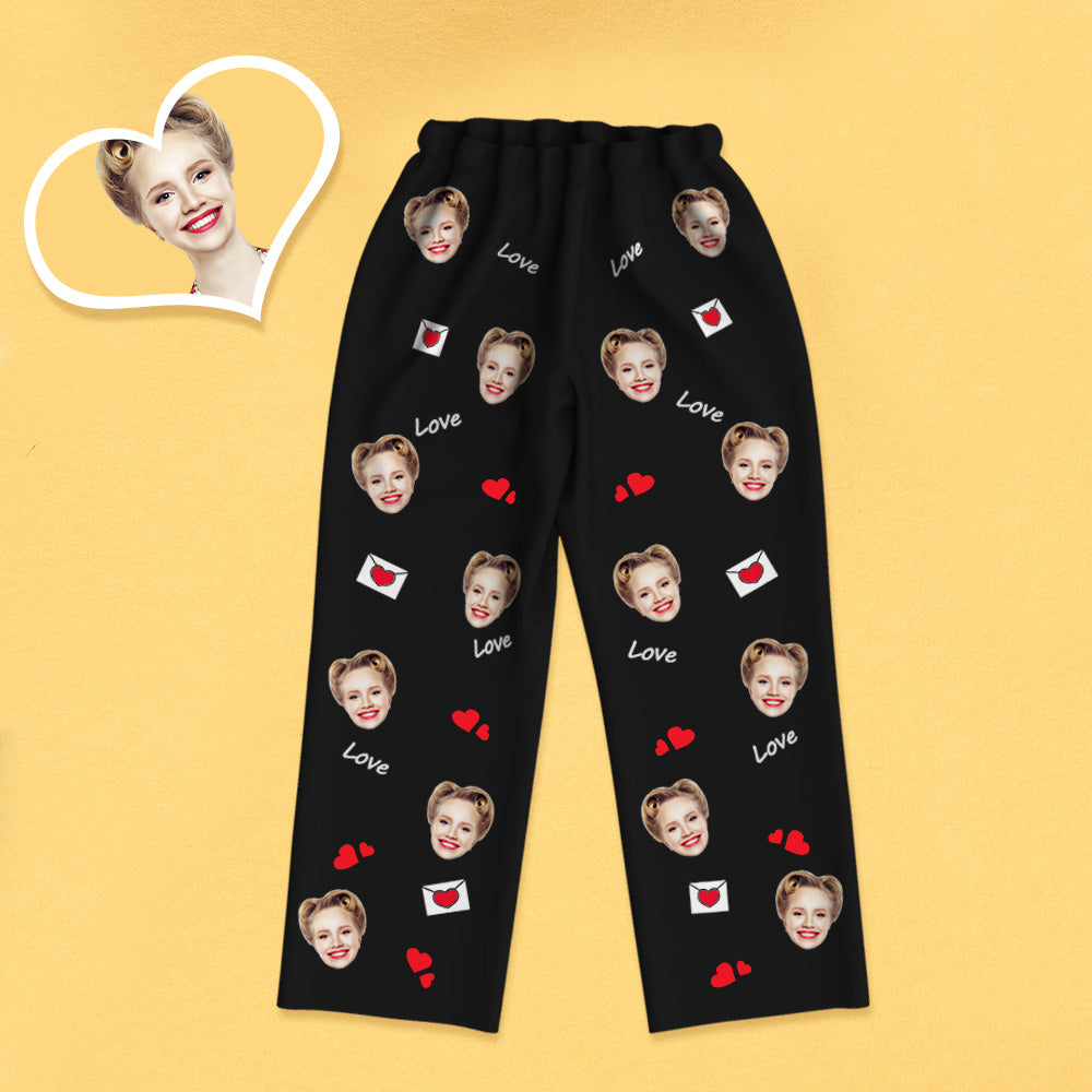 Customized Pajamas with Picture Face Home Sleepwear Anniversary Gift ...